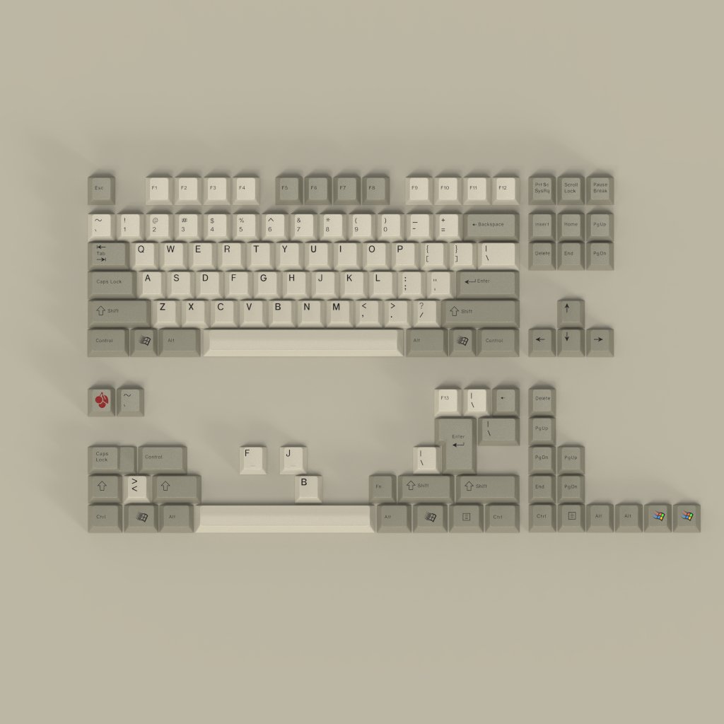 Retro PBT Keycaps-MMkeyboard